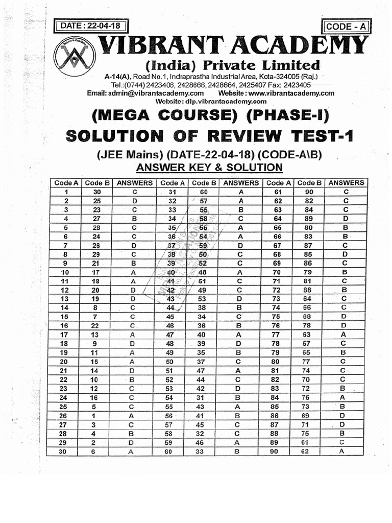 Vibrant Test 4 | PDF