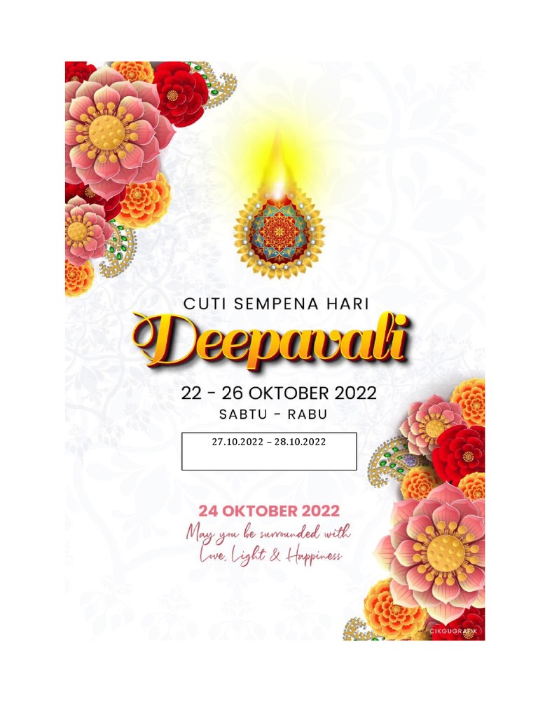 Cuti Deepavali | PDF