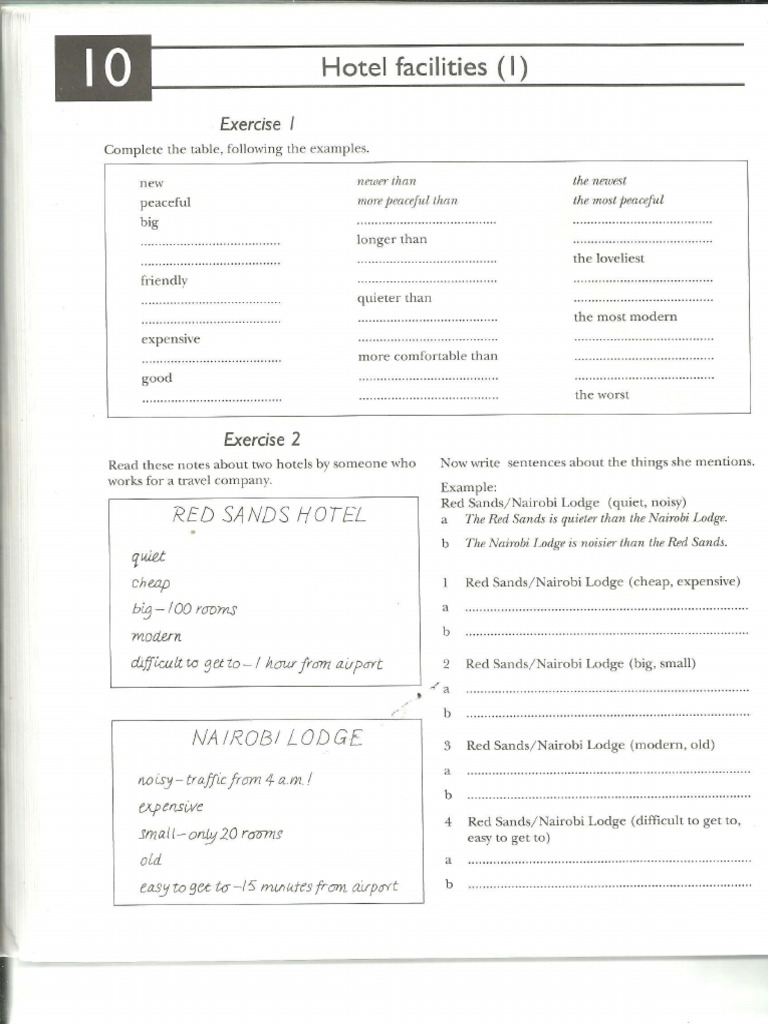 English For Tourism Workbook | PDF