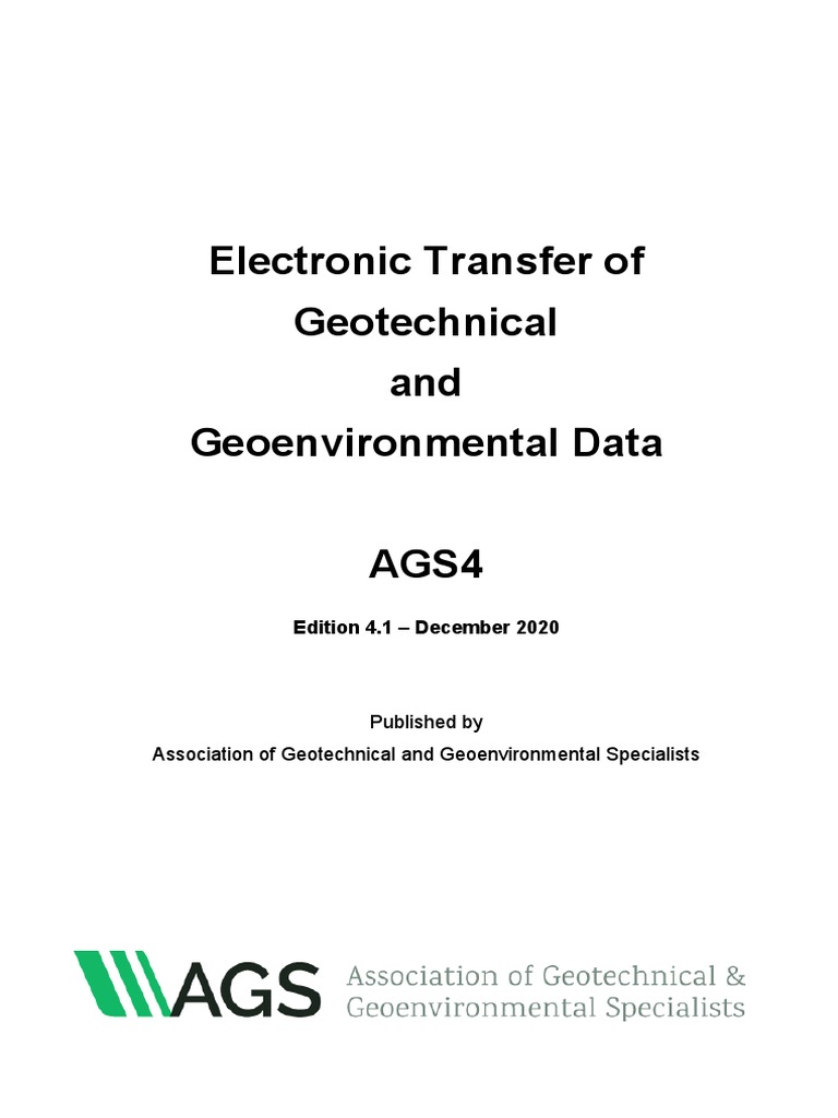 AGS4 V 4.1 December 2020 1 | PDF