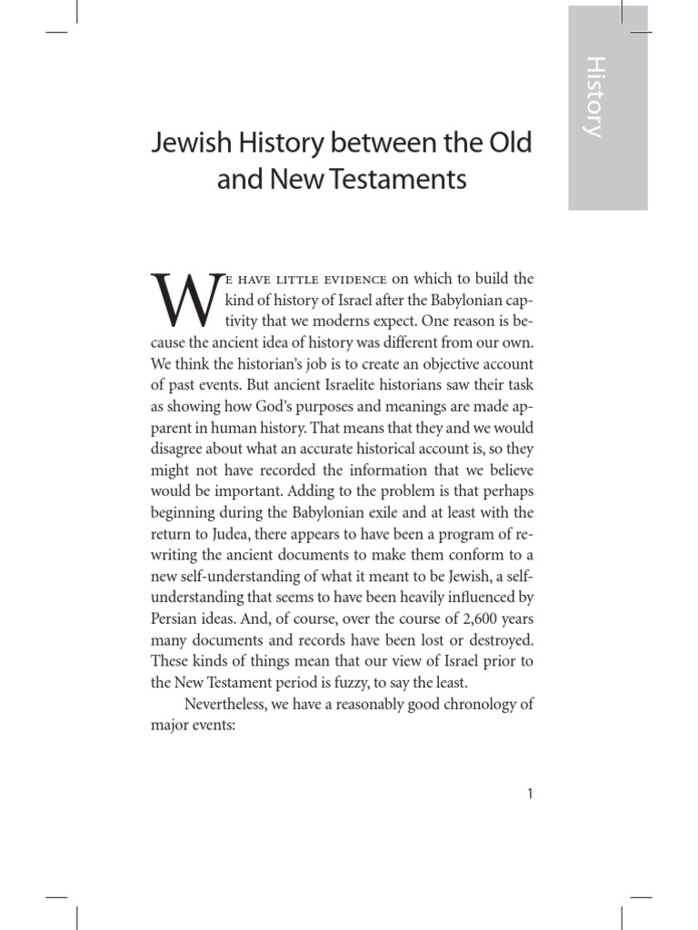 Jewish History Between OT and NT | PDF