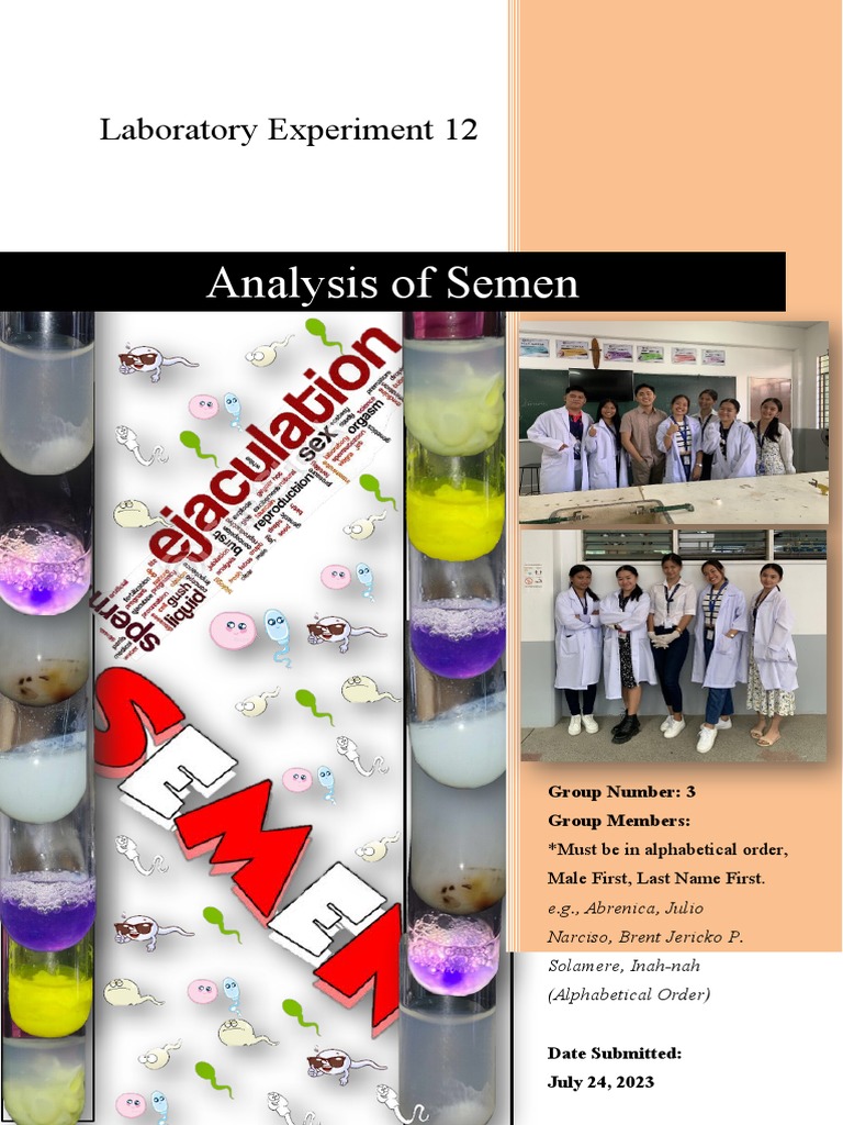 Laboratory Experiment 12-Analysis of Semen | PDF