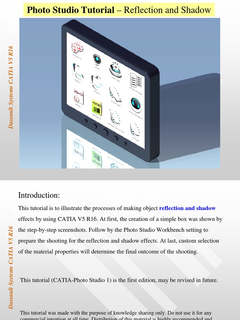 CATIA-Photo Studio 1 | PDF | Shadow | Camera