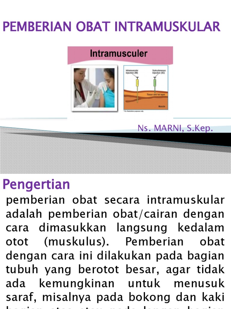 5. Pemberian Obat Intramuskular | PDF