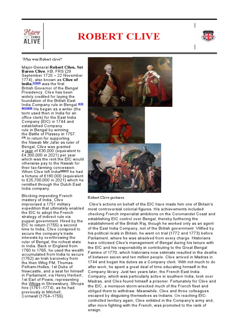Robert Clive | PDF