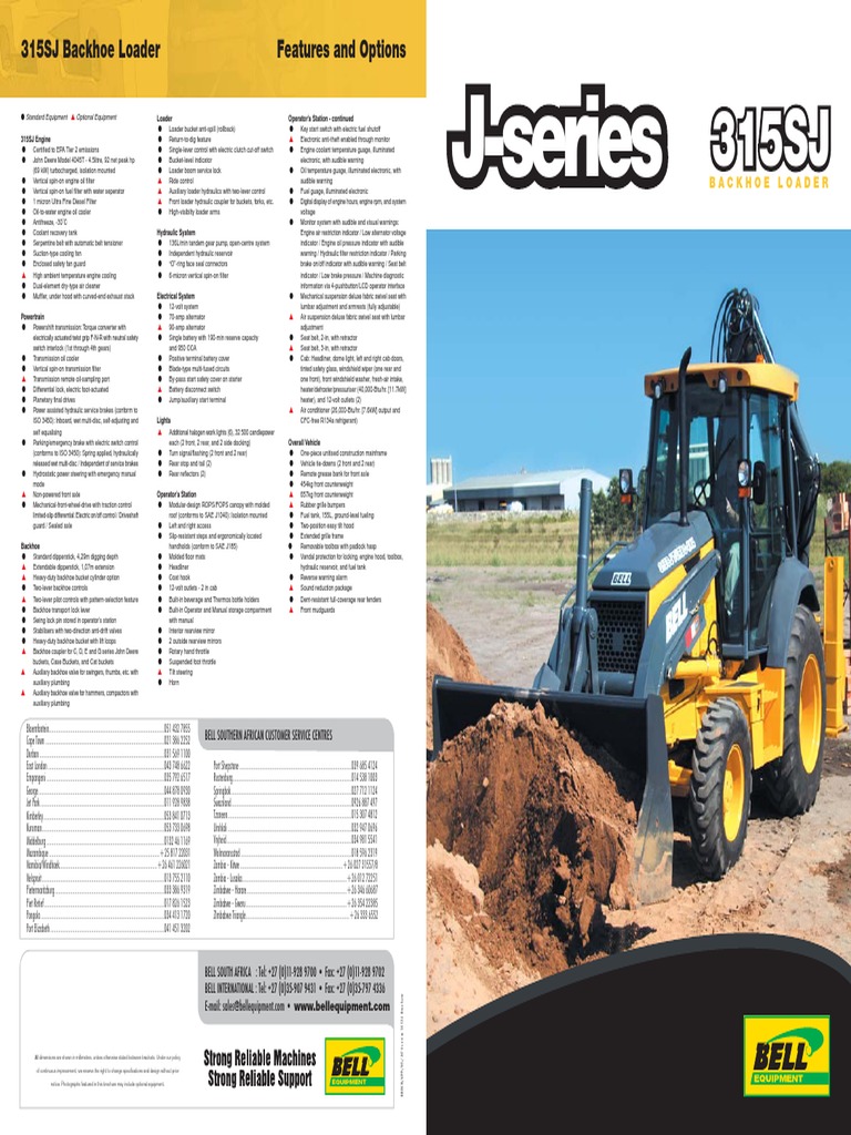 Bell 315SJ Backhoe Loader | PDF