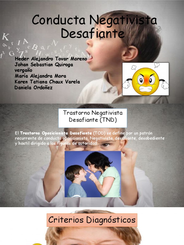 Conducta Negativista Desafiante 17 | PDF