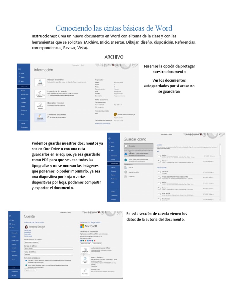 Cintas Básicas de Word: Guía Práctica | PDF | Información | Software