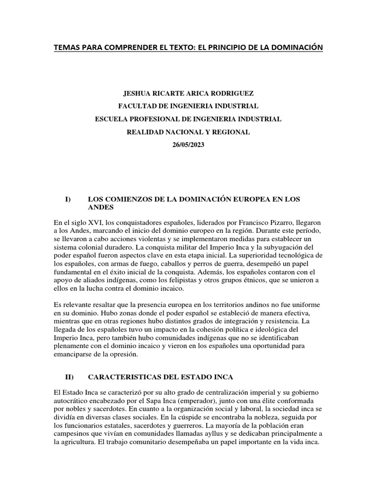 Temas para Comprender El Texto | PDF