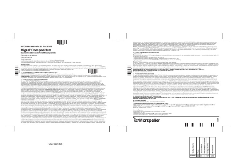 Ipp - Migral Compositum Comp | PDF