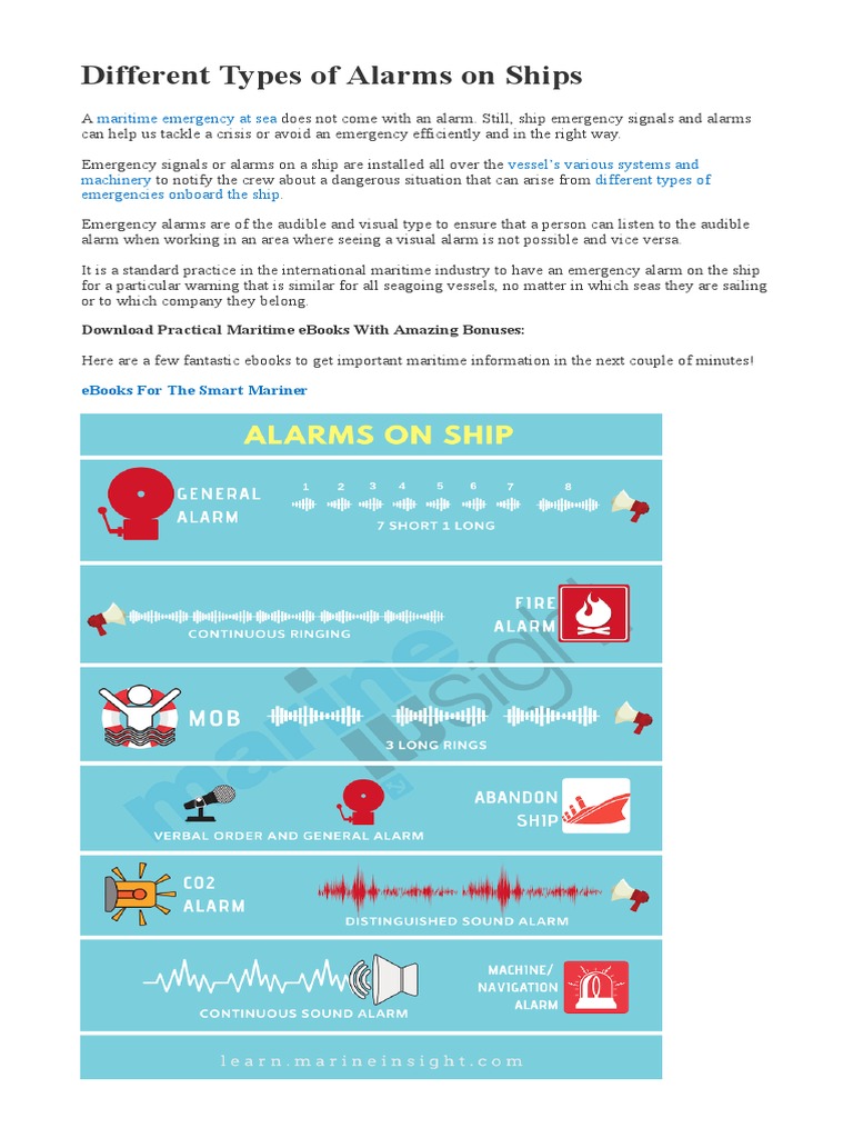 Different Types of Alarms On Ships | PDF