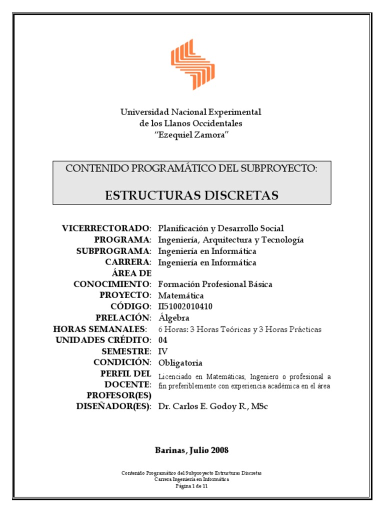 Estructura Discretas | PDF