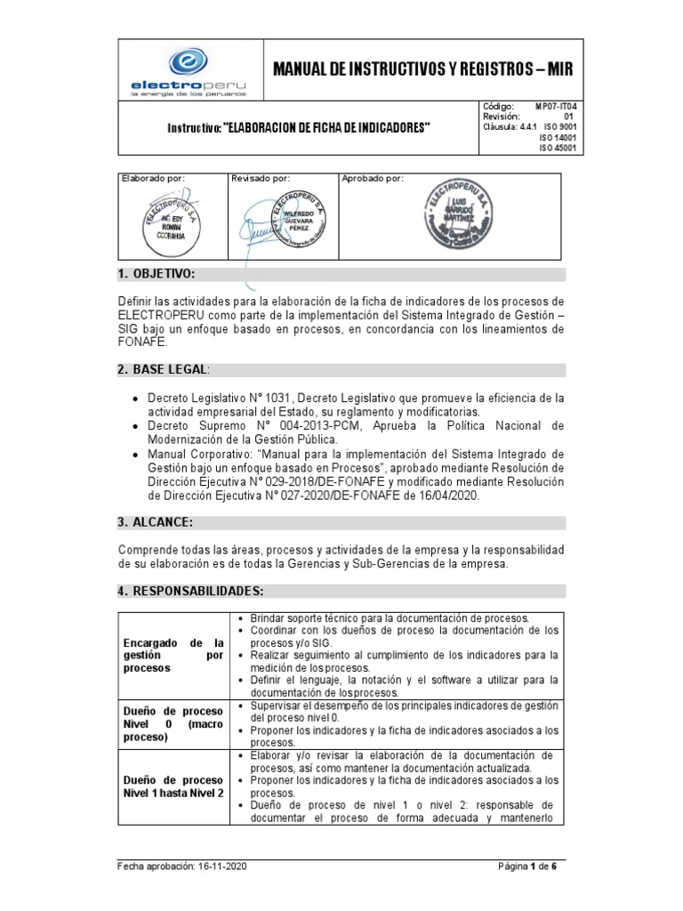 MP07 - IT04 Elaboración de Ficha de Indicadores | PDF