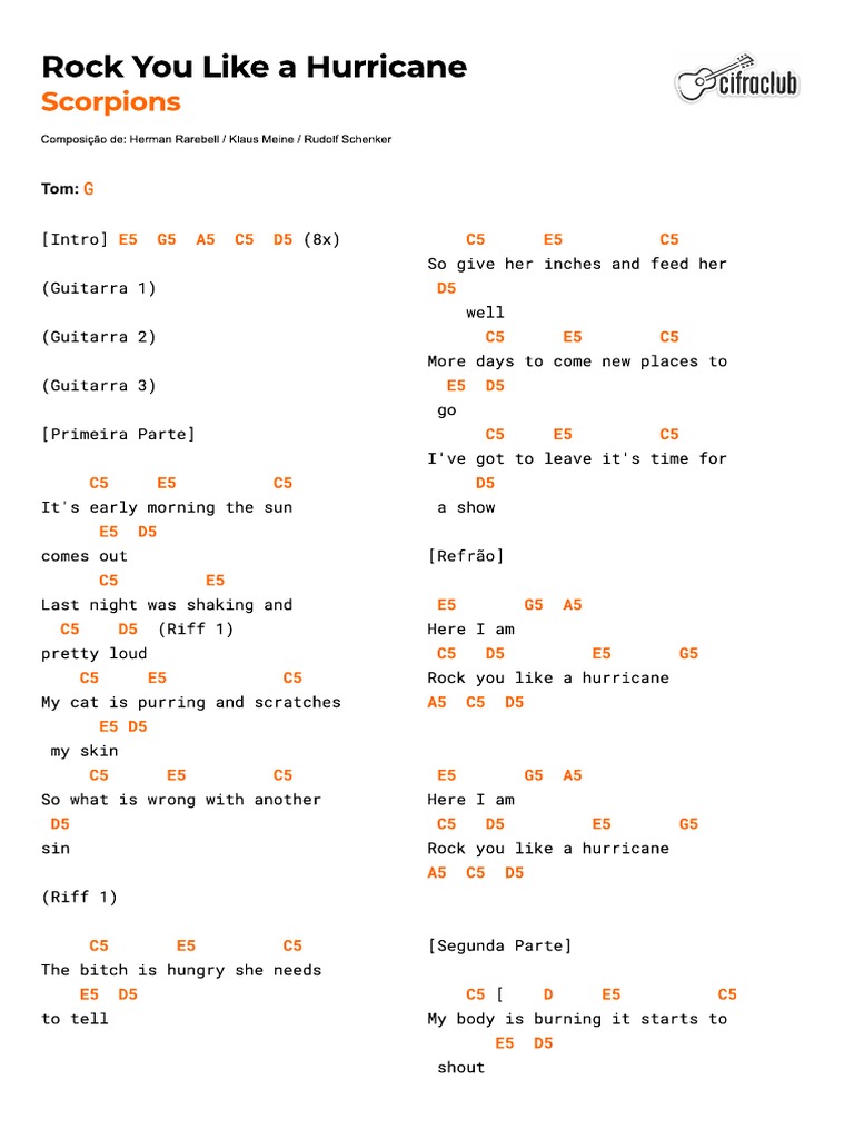 Rock You Like A Hurricane - Scorpions | PDF