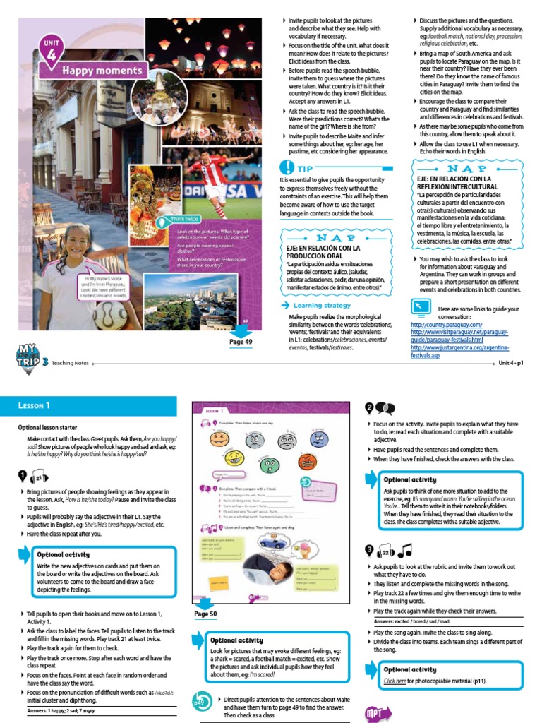 Unit 4 teacher notes | PDF