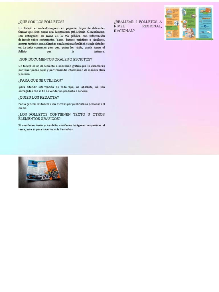 Tarea de Folletos | PDF