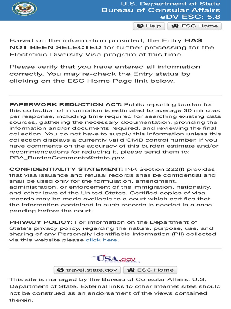 Entrant Status Check Web Site | PDF