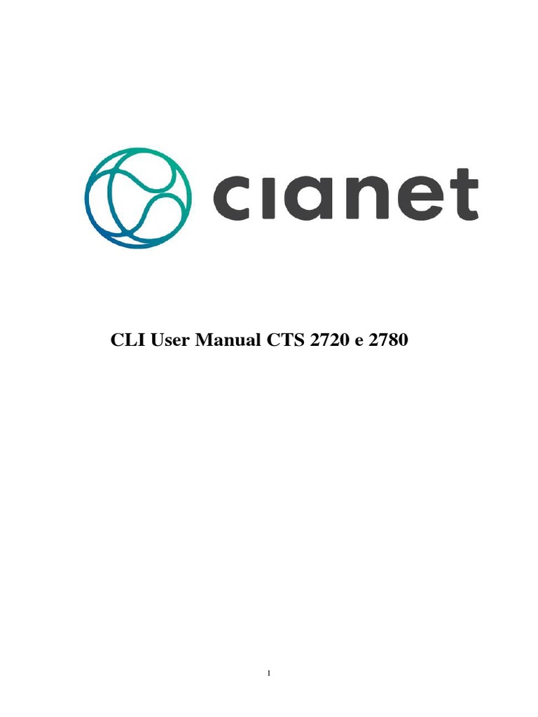 OLT 2720 e 2780 CLI User Manual | PDF