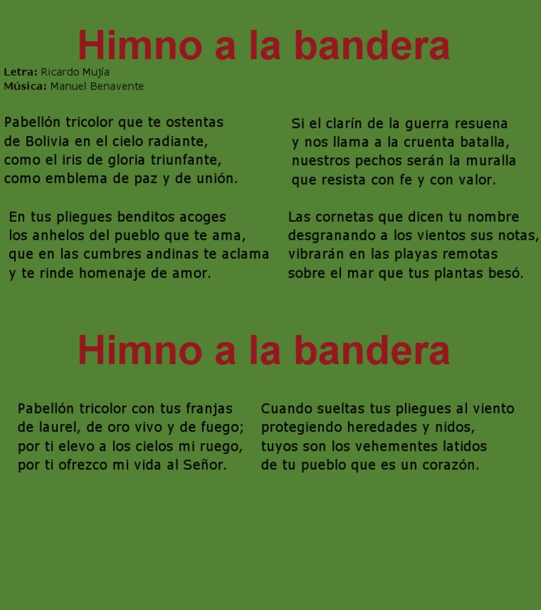 Himno A La Bandera | PDF