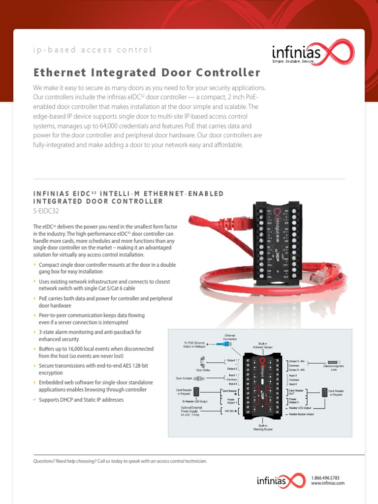 Controlador eIDC32 | PDF | Access Control | Computer Network