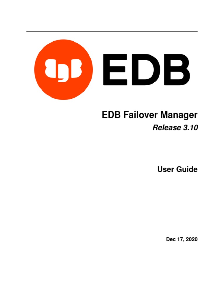 Edb Efm User | PDF | Postgre Sql | Software
