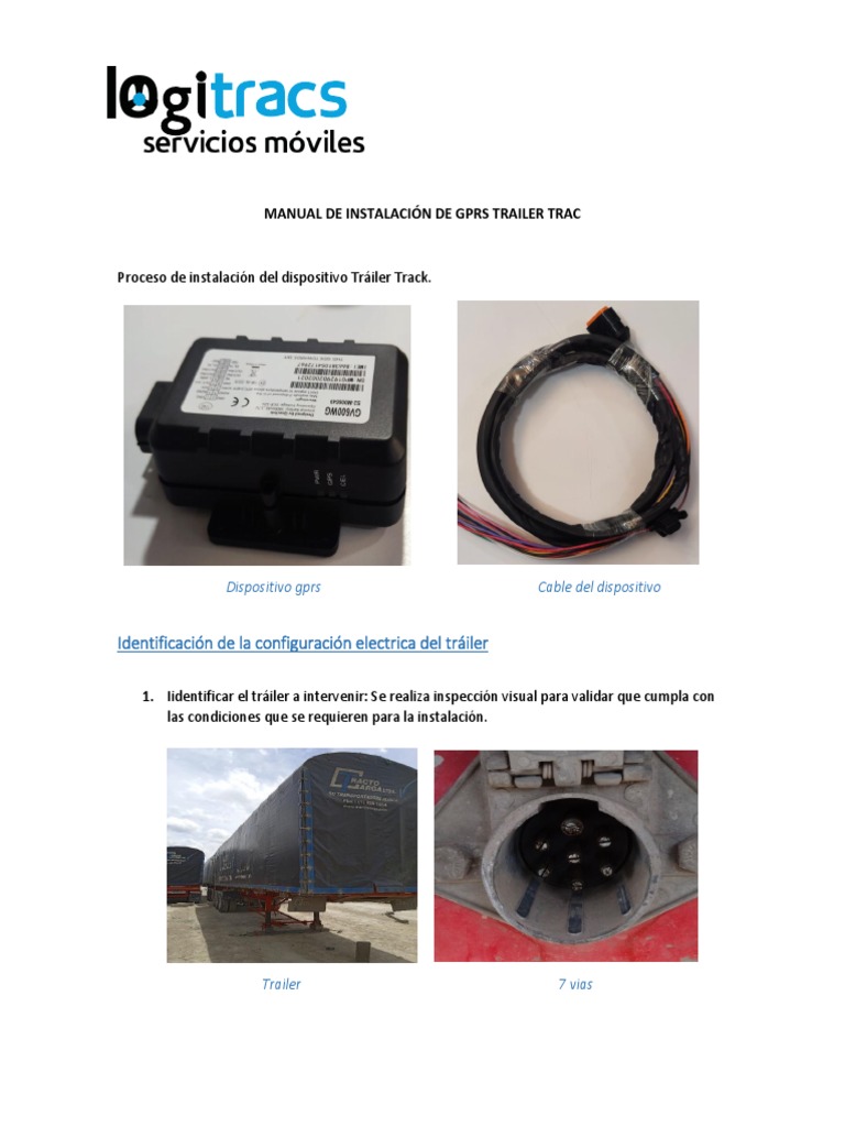 MANUAL DE INSTALACIÓN DE GPRS TRAILER TRAC | PDF
