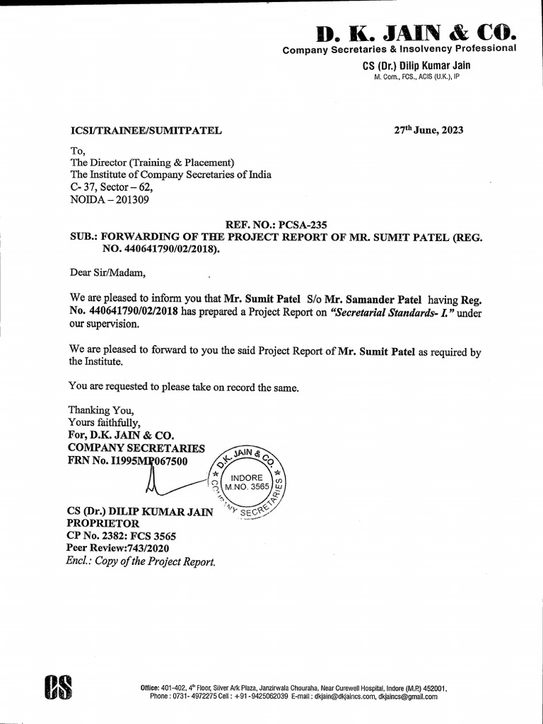 Project Report - Sumit Patel | PDF | Business | Technology & Engineering