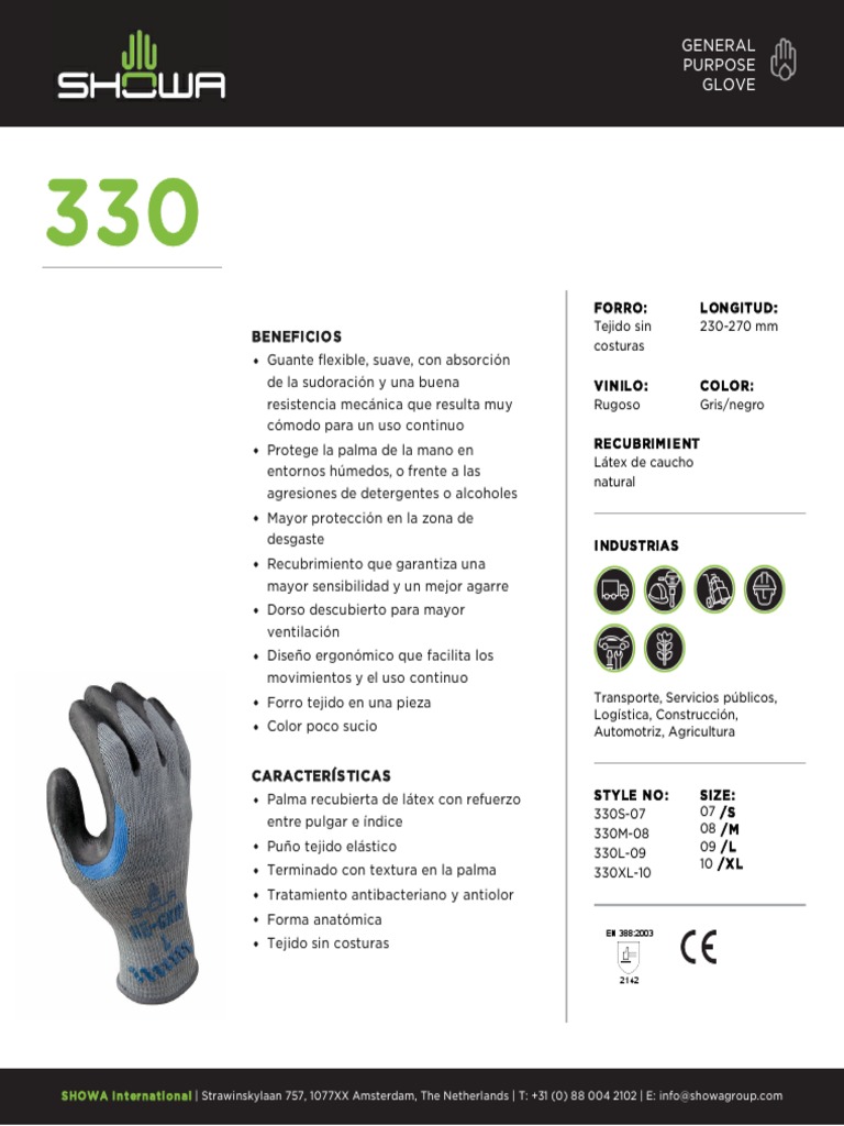 Guante 330 Showa | PDF