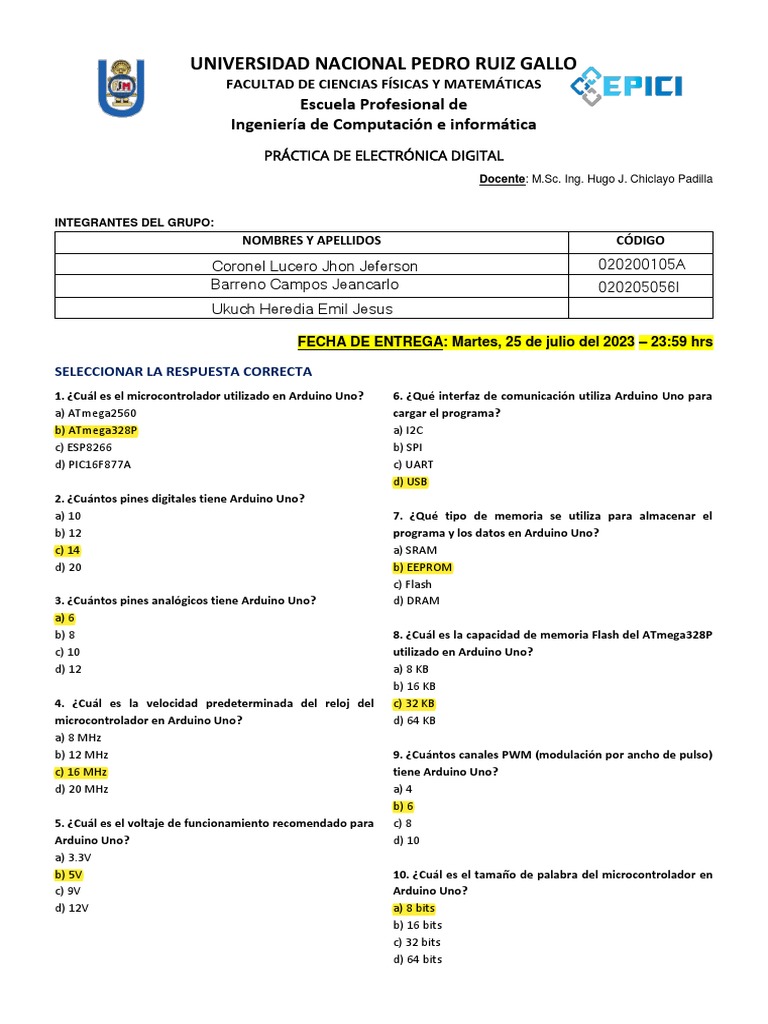Práctica Calificada Grupal | PDF