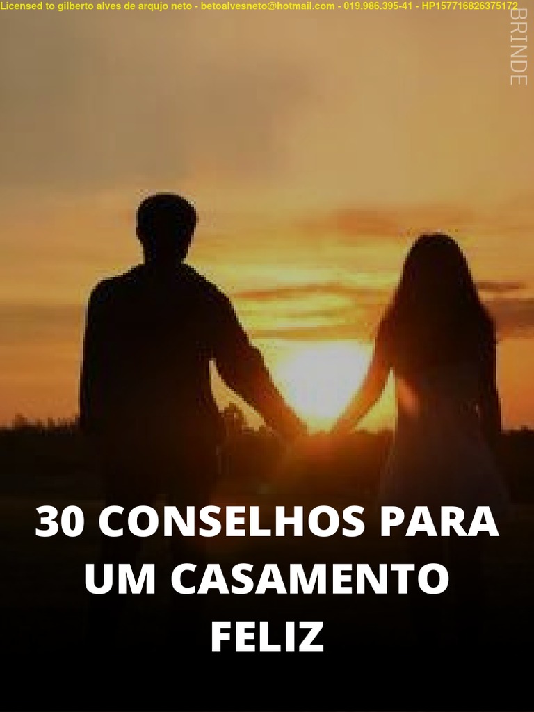 27 Conselhos para Um Casamento Feliz | PDF