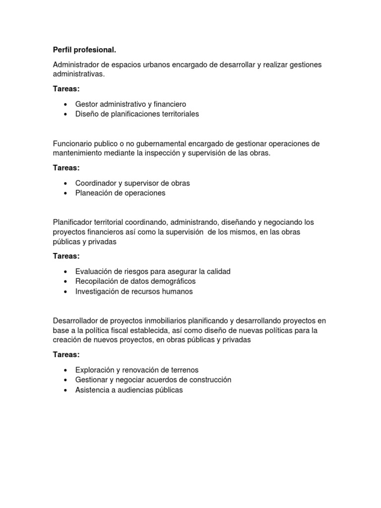 Perfil Profesional Term Pdf