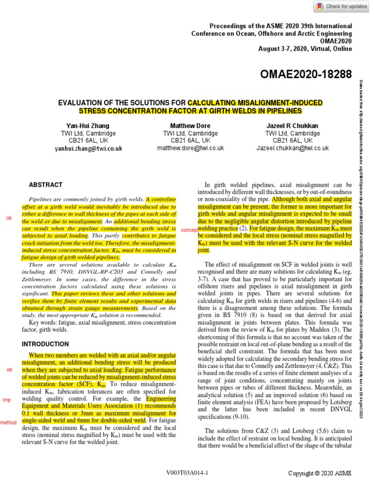 Evaluation of The Solutions For Calculating Misalign Read | PDF ...