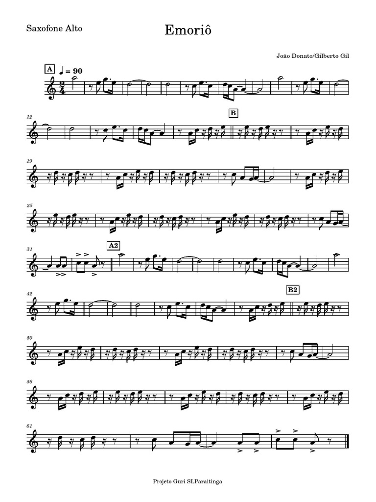 Emoriô-Saxofone Alto | PDF