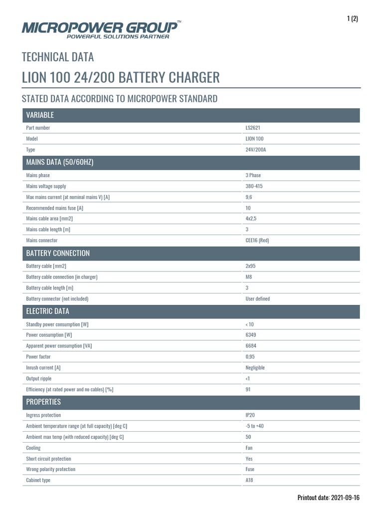 Cargador Lion 24 200 LS2621 | Download Free PDF | Mains Electricity | Computer Engineering