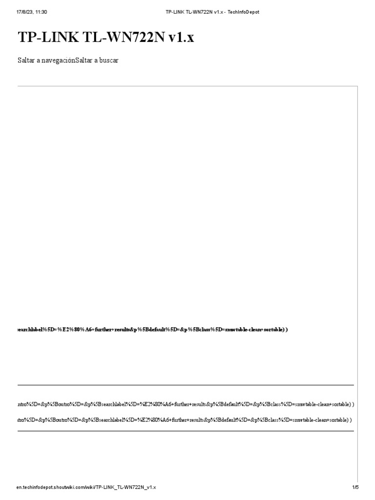 TP-LINK TL-WN722N v1.x - TechInfoDepot | PDF