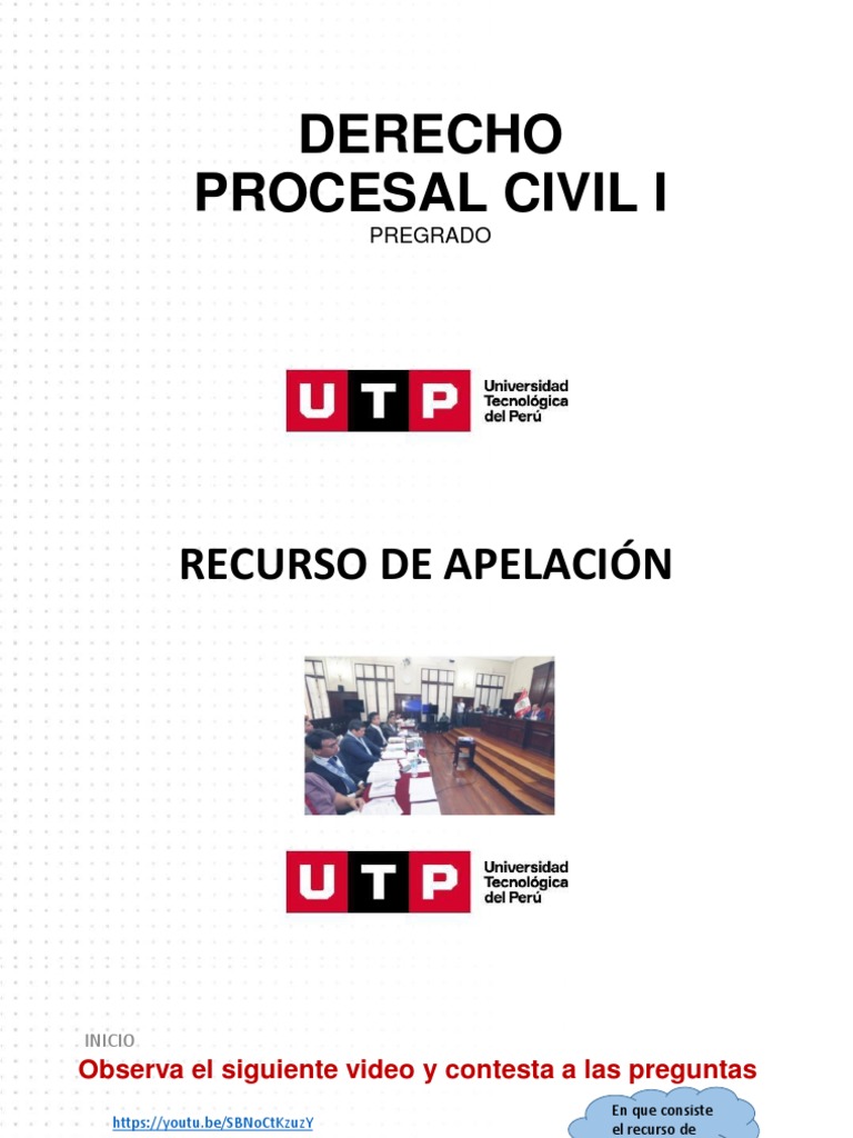 Derecho Procesal Civil I, Semana 13, Utp | PDF