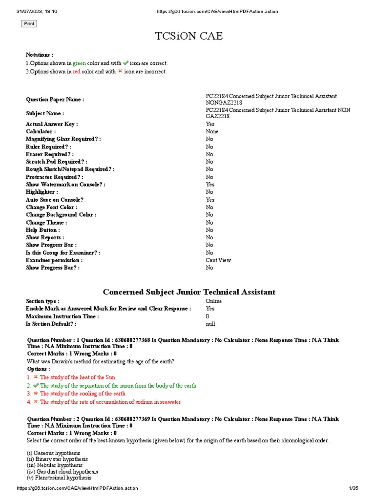 Junior Technical Assistant | PDF