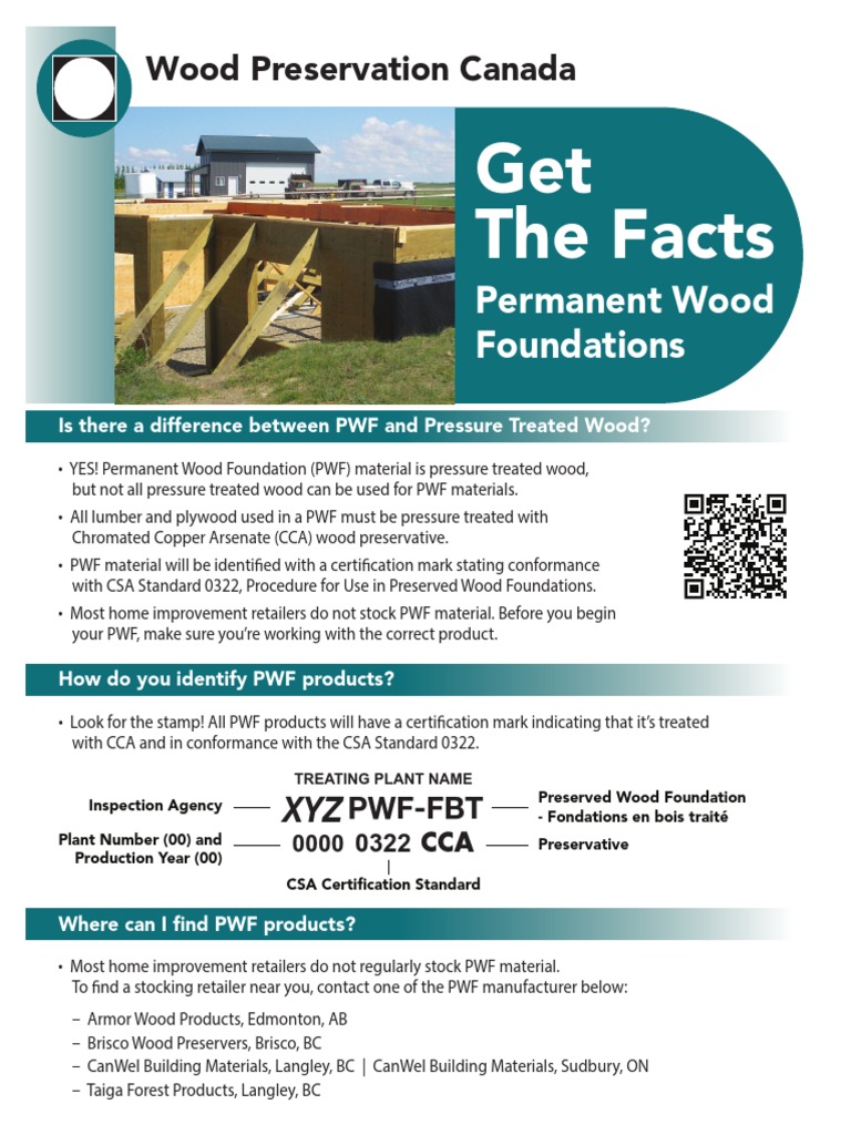 Get The Facts Permanent Wood Foundations | PDF
