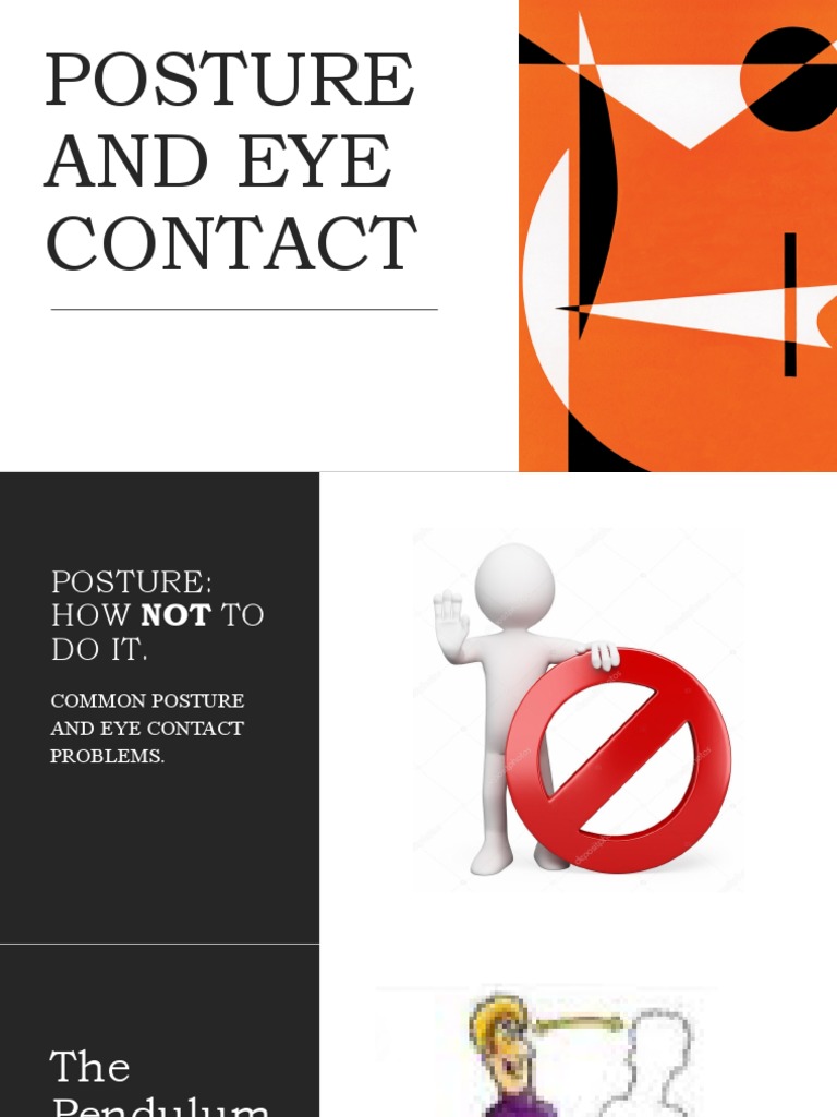 Posture and Eye Contact | PDF