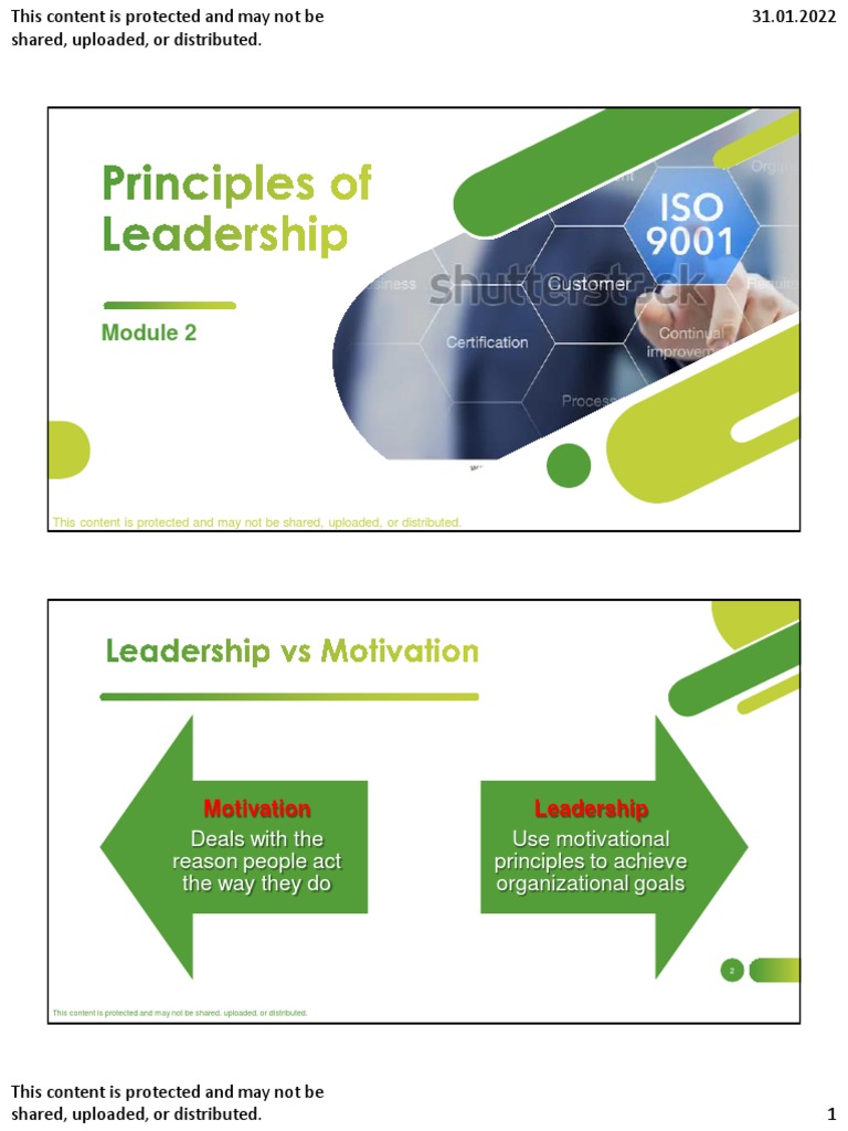Leadership Principles and Models PDF | PDF | Leadership ...