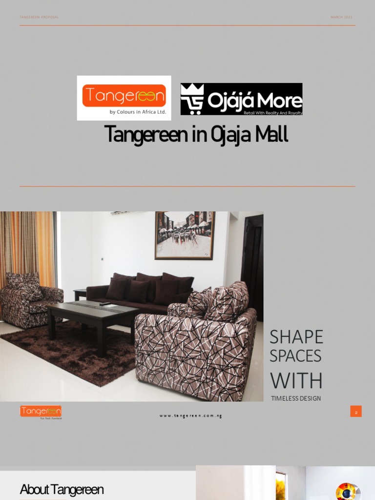 Tangereen & Ojaja More Partnership Proposal | PDF | Retail | Point Of Sale