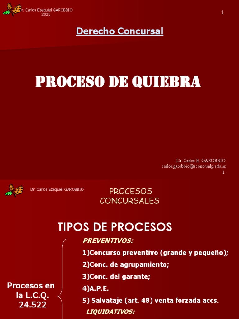 Proceso de Quiebra | PDF