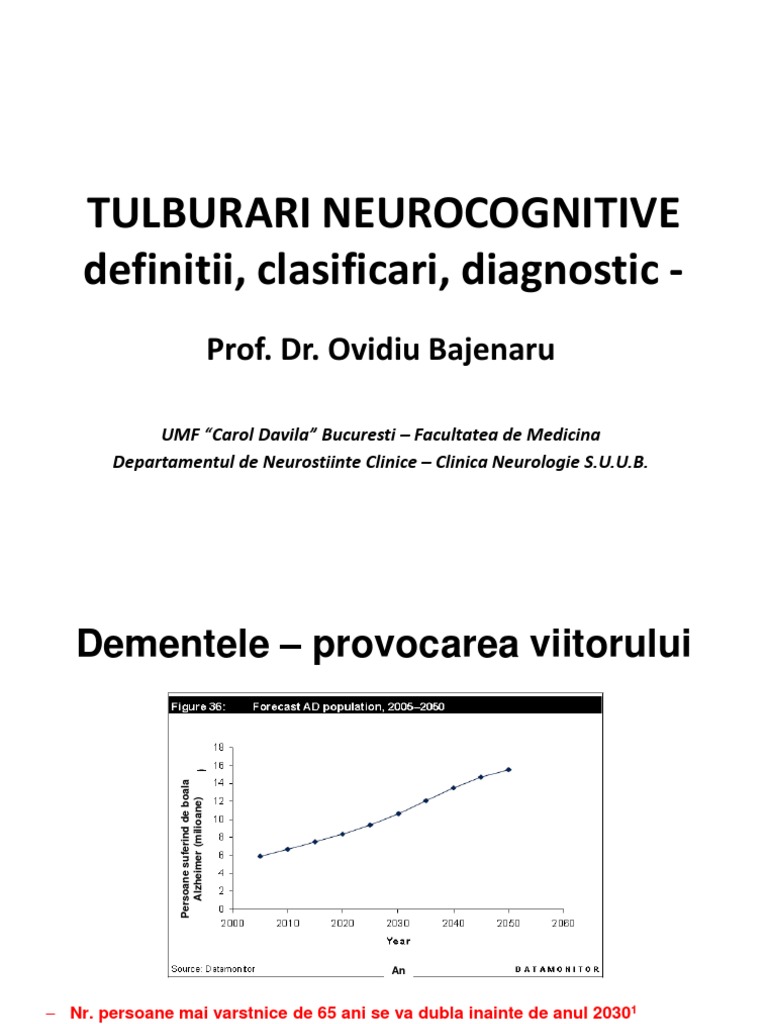 Tulburari Neurocognitive - Aspecte Generale (Rou) | PDF