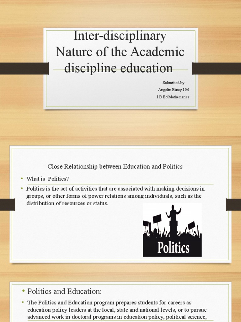 Interdisciplinary nature of the Academic discipline education | PDF