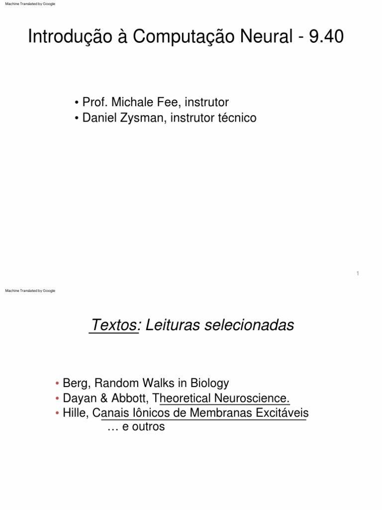 Lecture 1introduction To Neural C | PDF