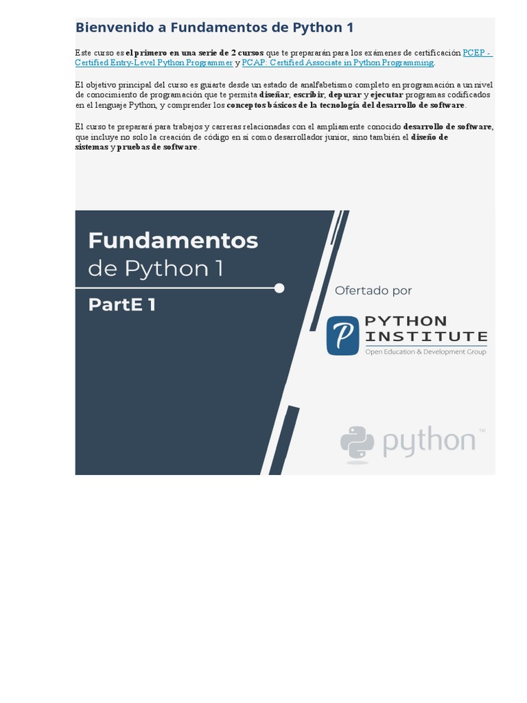Fundamentos de Programación en Python | PDF | Arte | Informática