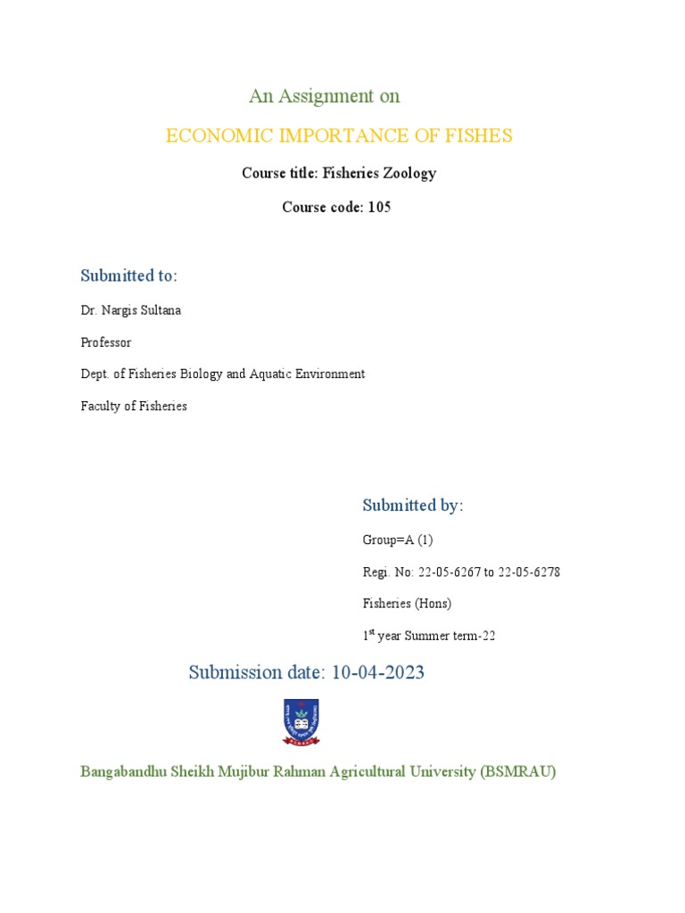 Fbe Fish Assignment | PDF