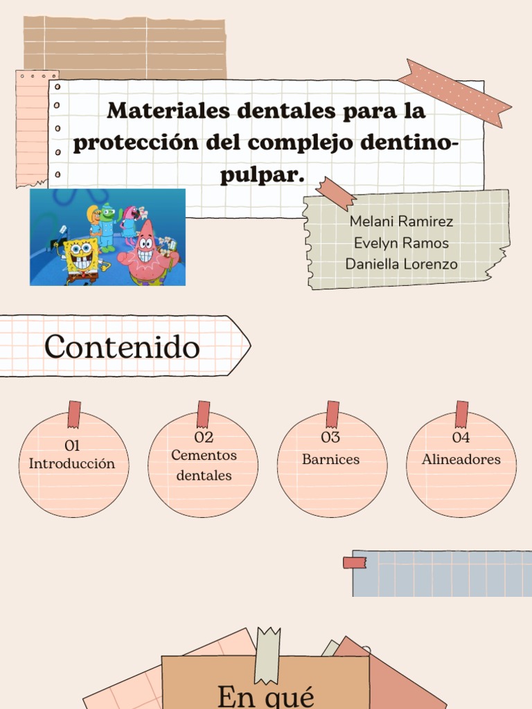 Materiales para Protección Pulpar Dental | PDF | Óxido de zinc | Calcio