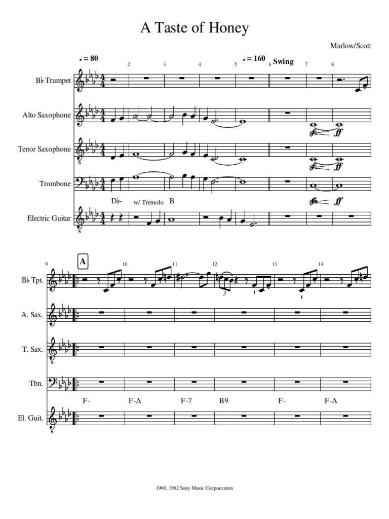 A Taste Of Honey (Herb Alpert) | PDF