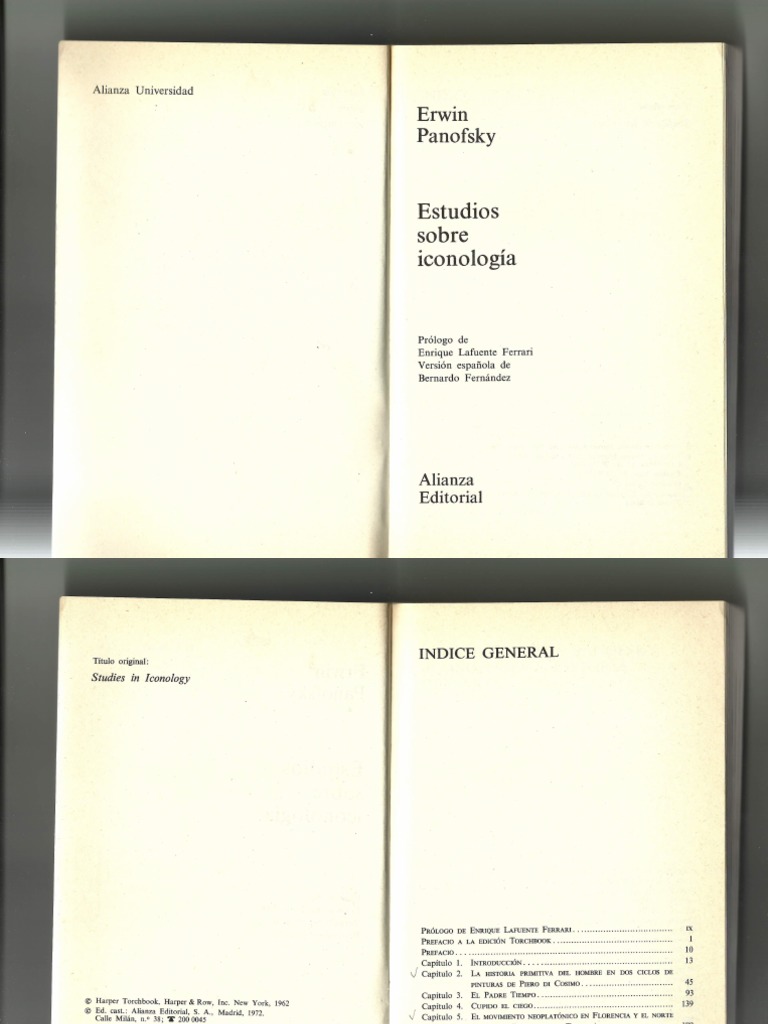 PANOFSKY, Erwin - Estudios Sobre Iconología | PDF
